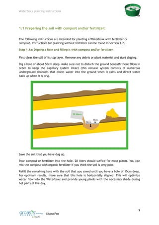 Groasis Waterboxx Handbook on Planting Instructions for Trees & Crops ...