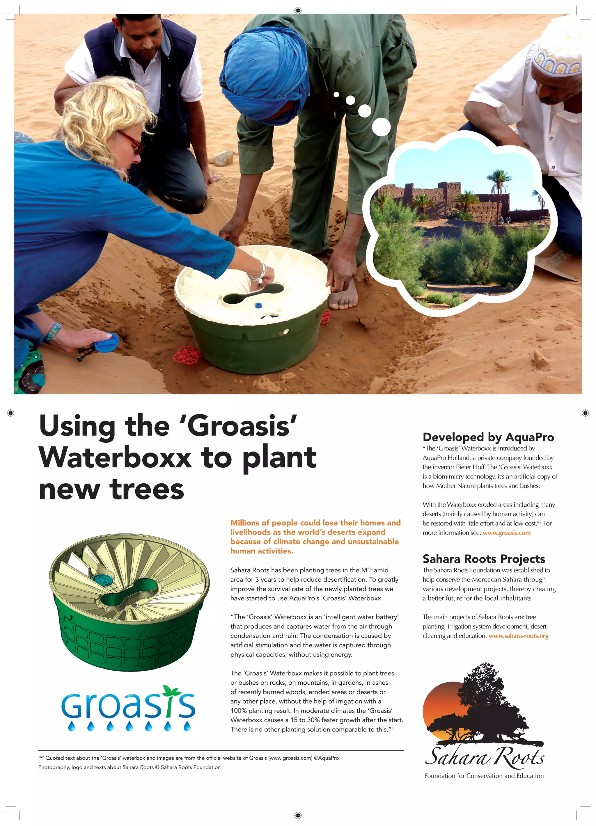 Using the Groasis Waterboxx to Plant New Trees in Desert Regions | PDF