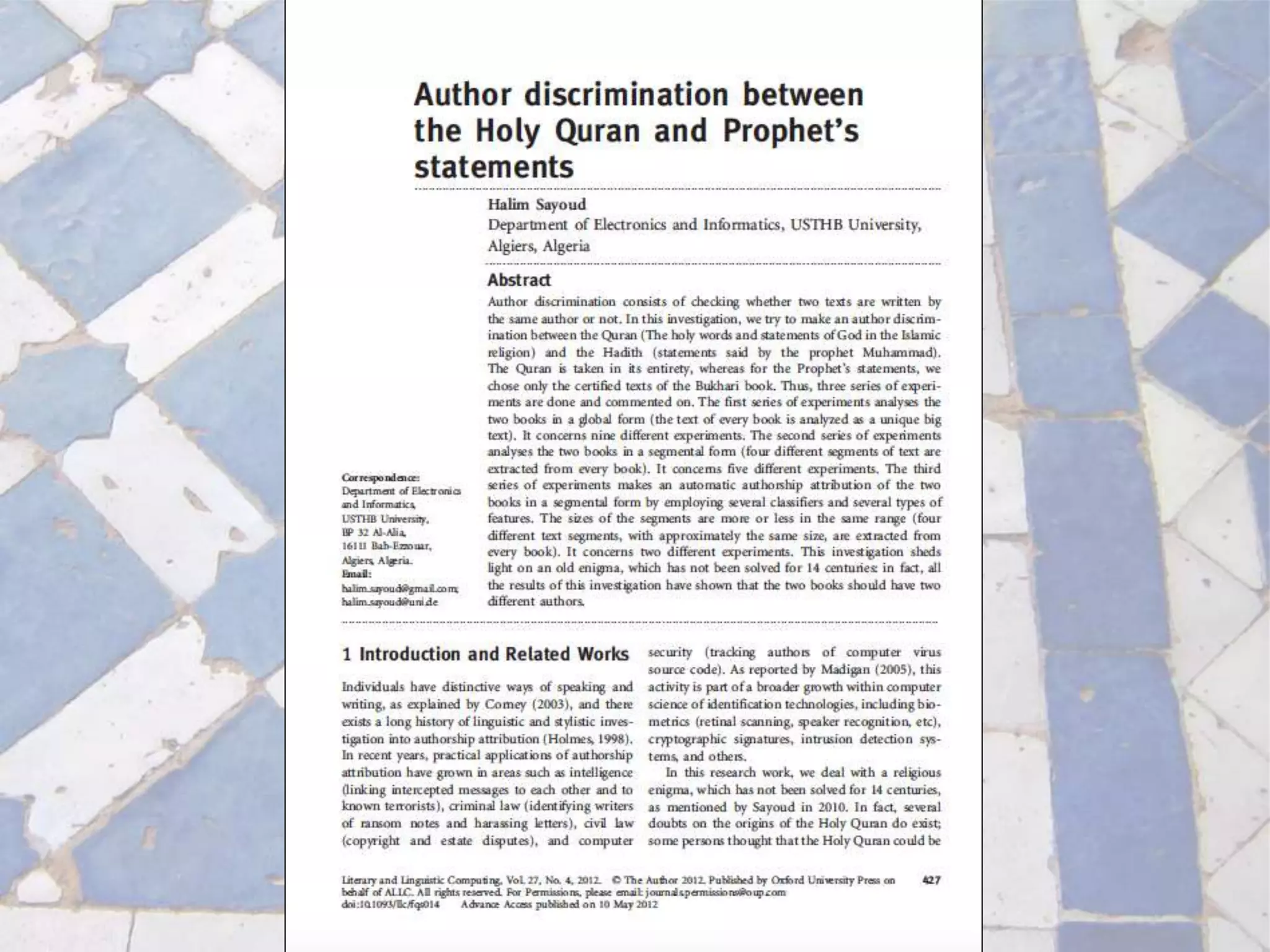 Dr. Jonathan AC Brown - How to Approach Hadith | PPTX