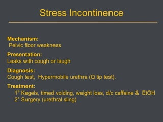 Urinary Incontinence | PPTX