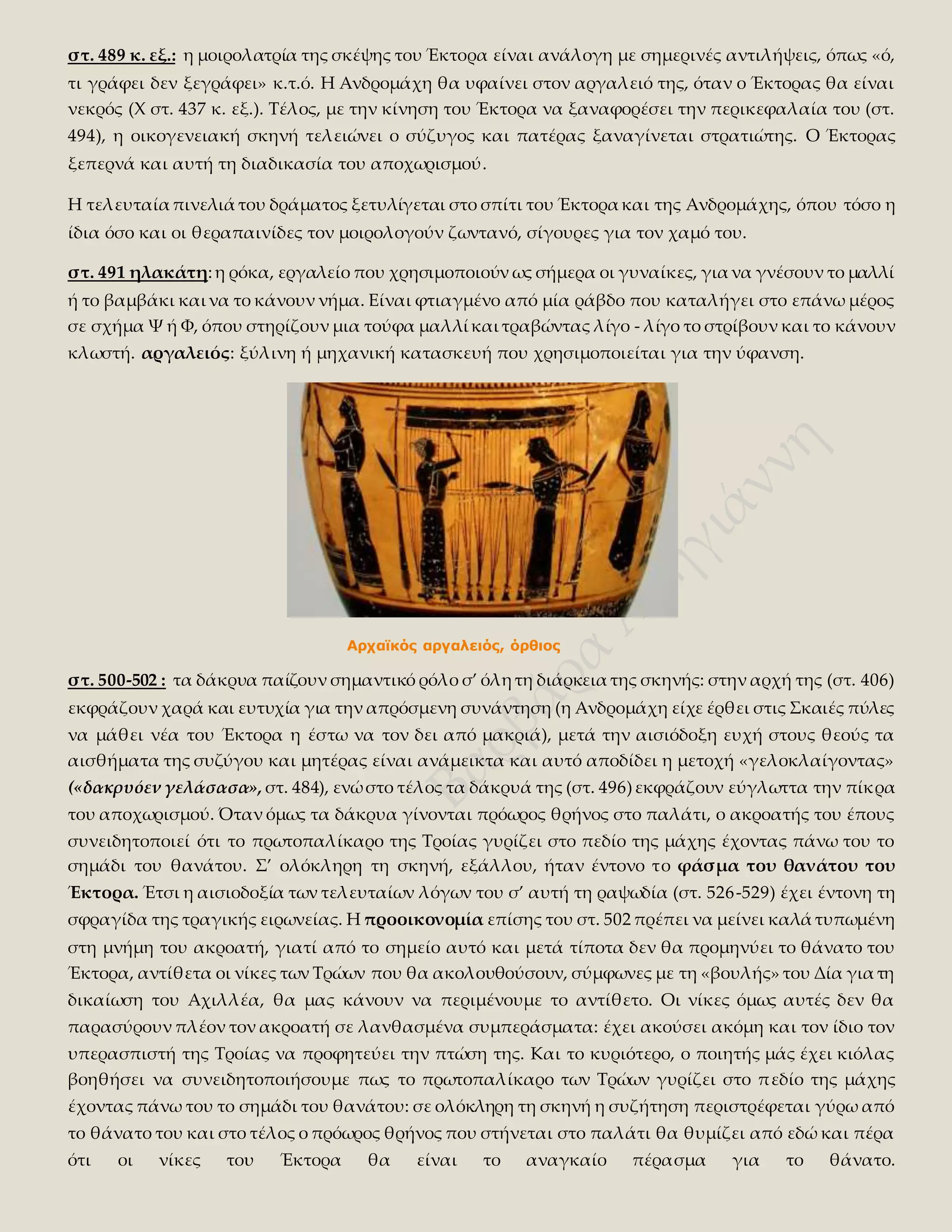 Ιλιάδα σημειώσεις στη ραψωδία Z | DOCX
