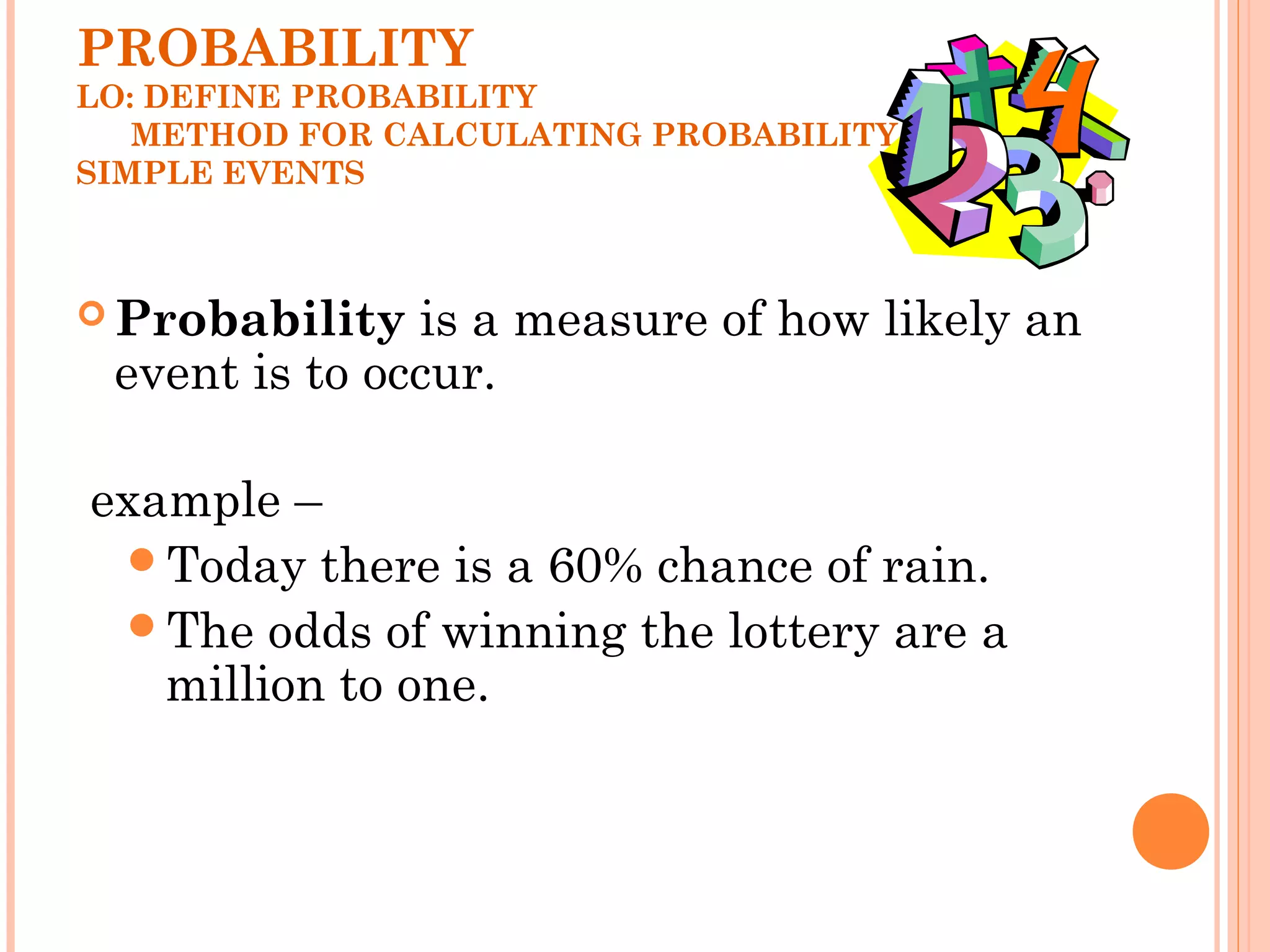 PROBABILITY by alston | PPT