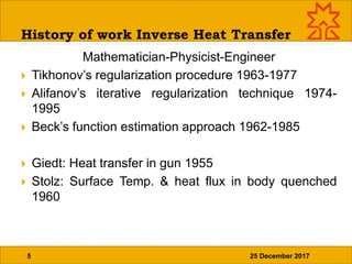 Inverse Heat Transfer Problems (IHTP) | PPT