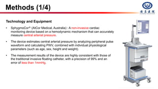 Scientificity and feasibility study of non-invasive central arterial ...