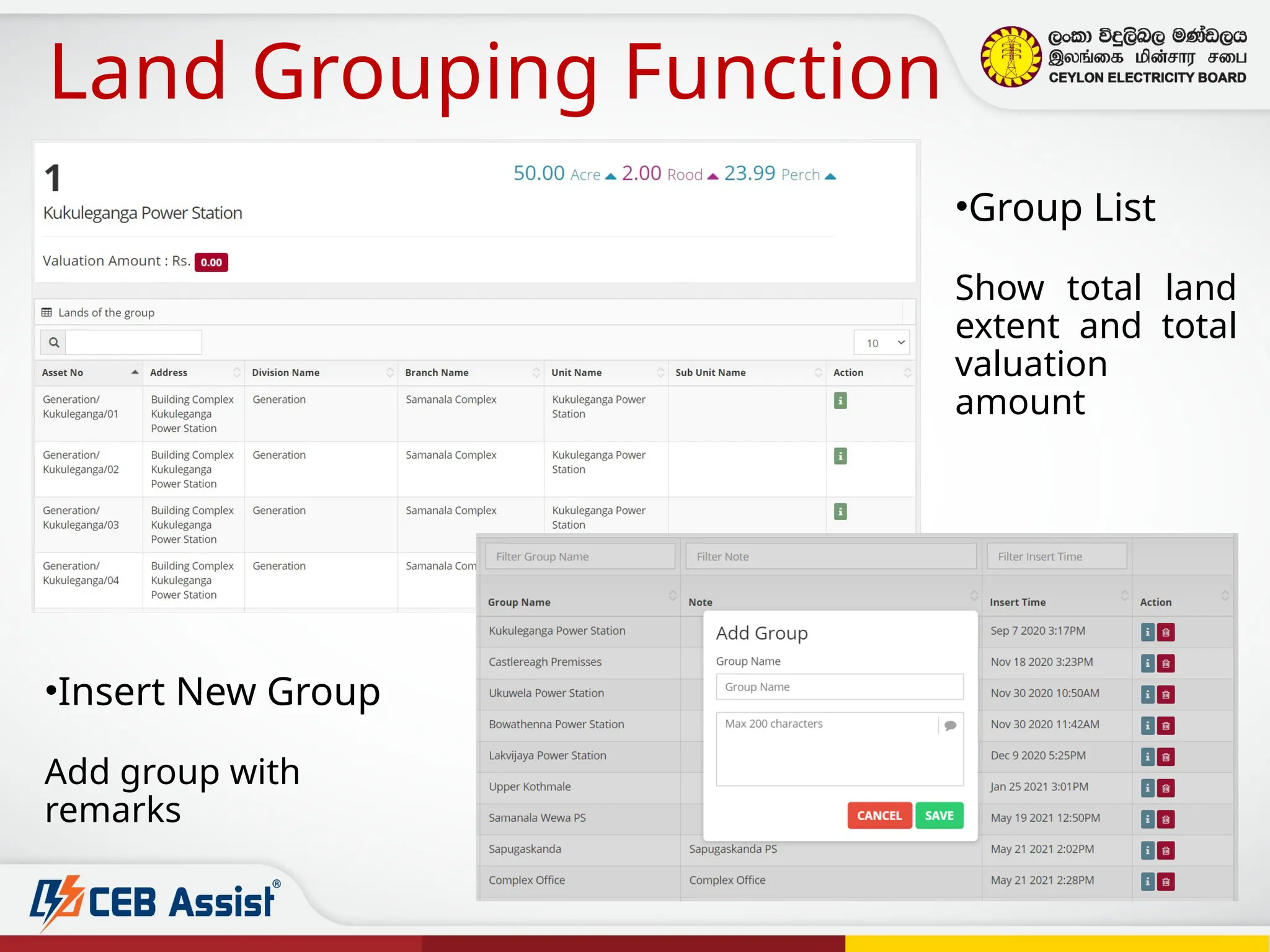 CEB Assist - Asset Maintenace Module Introduction | PPTX