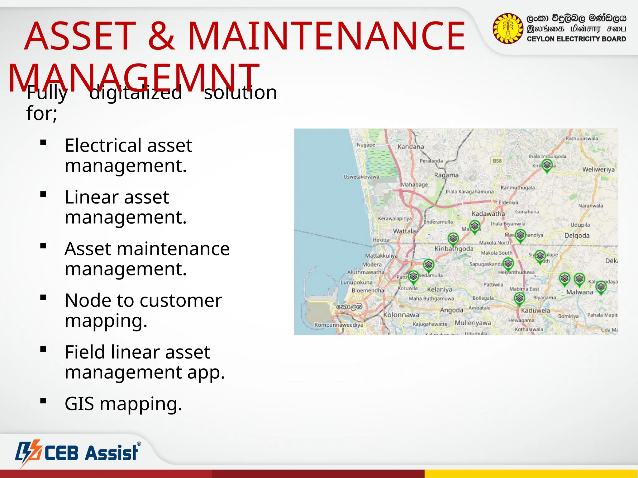 CEB Assist - Asset Maintenace Module Introduction | PPTX