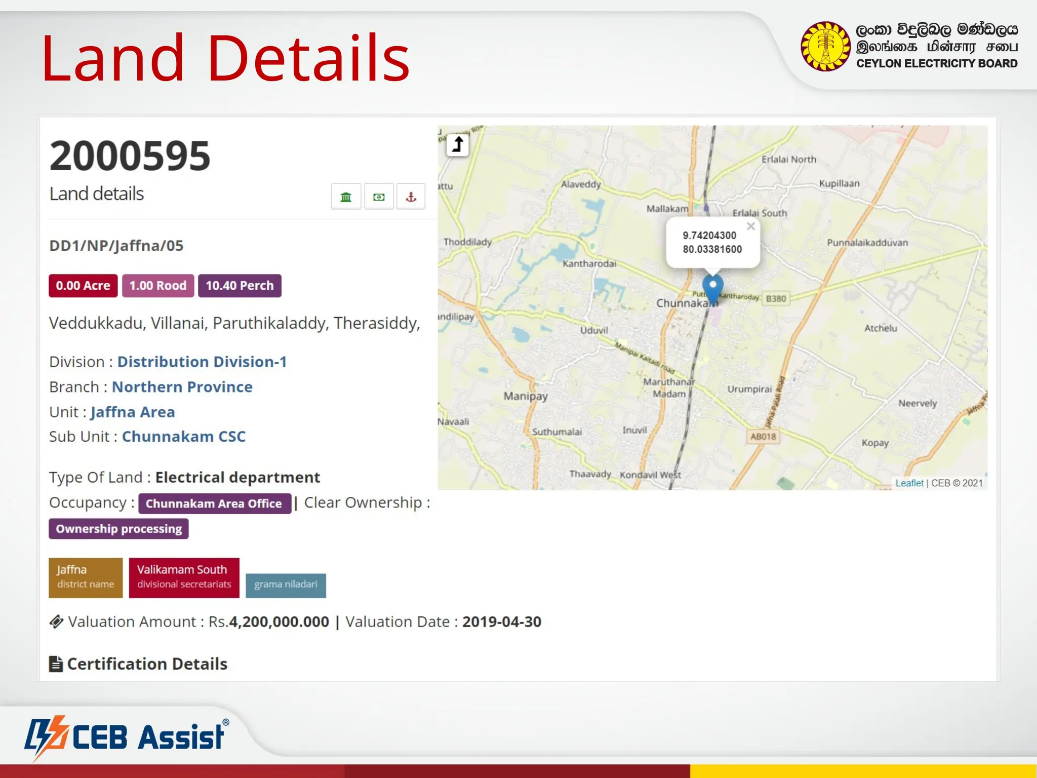 CEB Assist - Asset Maintenace Module Introduction | PPTX