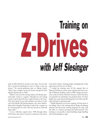 Z-Drive Training, MarineNews May 2011 | PDF