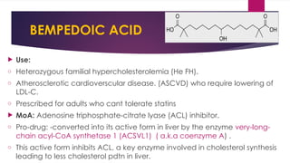 Hypolipidemic drugs mechanism of action and SARs.pptx