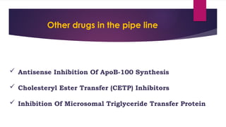 Hypolipidemic drugs mechanism of action and SARs.pptx