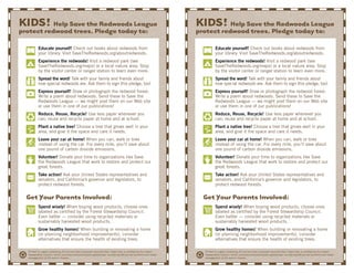 kids pledge - I can help the Redwoods | PPT