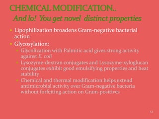 Lysozyme - a lucrative enzyme | PPTX