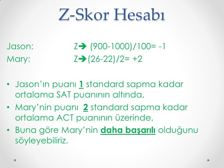 Z Skor(Z-Score)