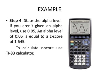 Z-Test with Examples | PPTX