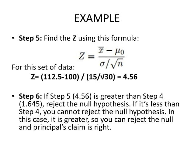 Z-Test with Examples | PPTX | Chemistry | Science