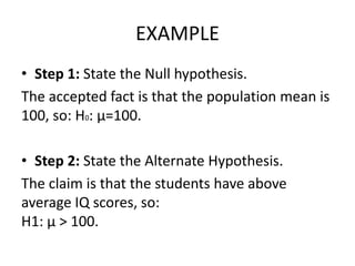 Z-Test with Examples | PPTX