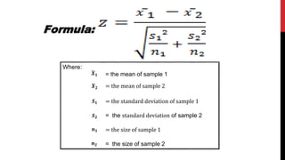 Z test for two sample mean | PPT | Free Download