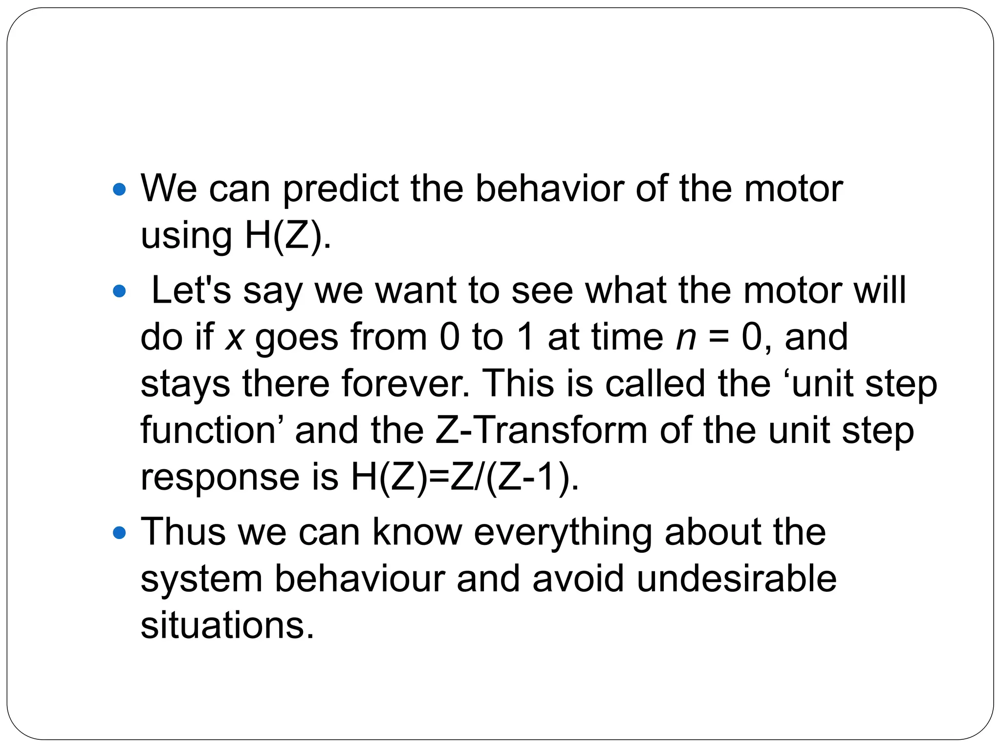Applications of Z transform | PPTX