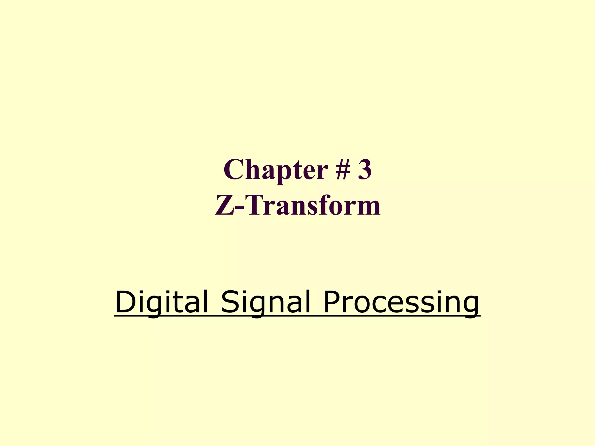 Z transform | PDF