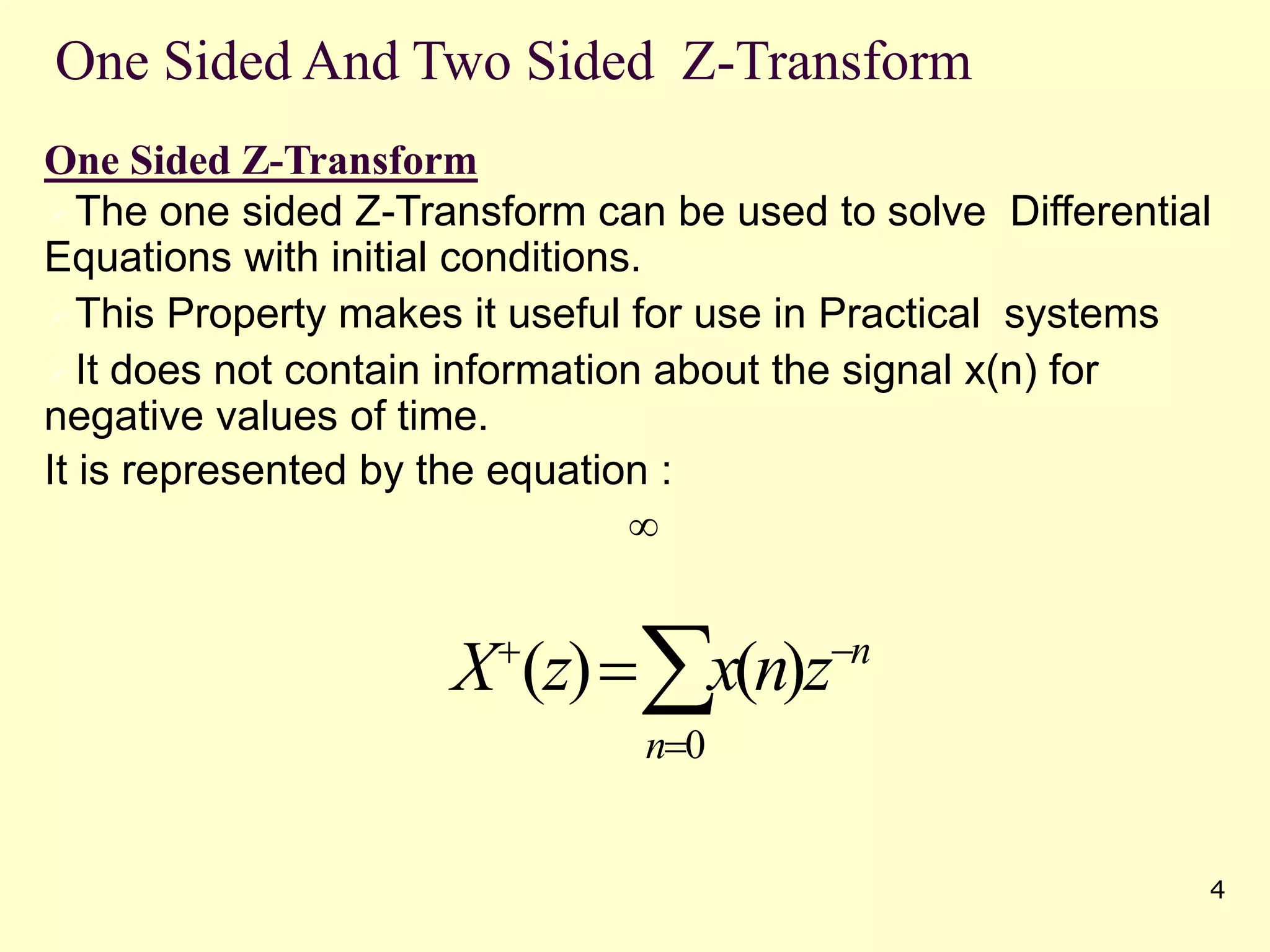 Z transform | PDF