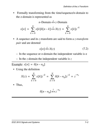 Z transform | PDF