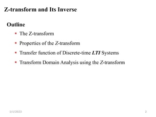 Z-transform and Its Inverse.ppt