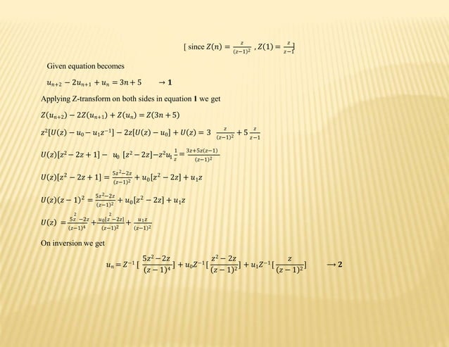 Z transforms | PPTX