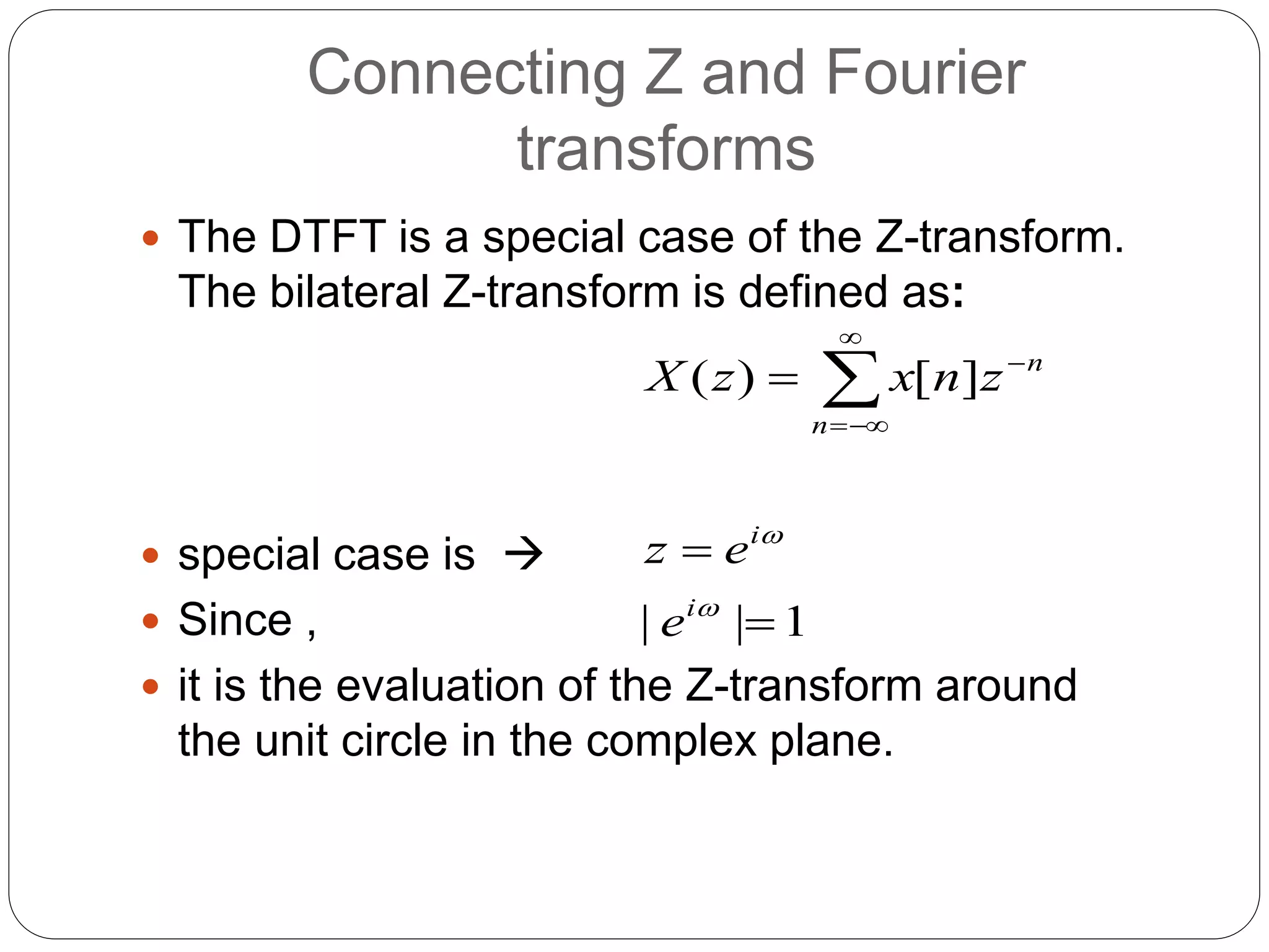 Z transforms and their applications | PPTX