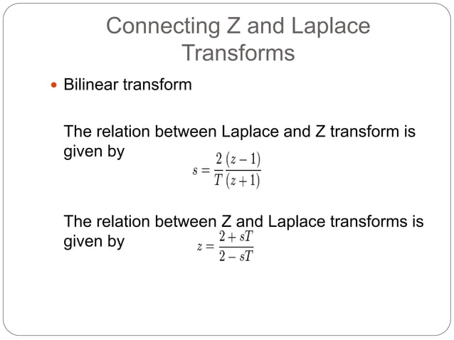 Z transforms and their applications | PPTX