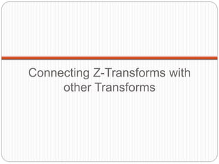 Z transforms and their applications | PPTX