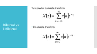 Z trasnform & Inverse Z-transform in matlab | PPTX