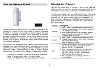 4 in 1 multi sensor Philio PSM02 (motion, door/window, temperature ...