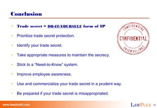Trade Secrets and Business | PPT