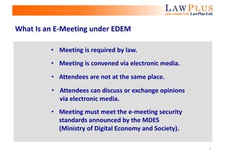 Emergency Decree on Electronic Meetings B.E. 2563 | PDF
