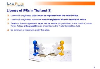 Assignment and License of IP in Joint Venture and M&A Deals | PPT