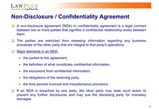 Non-disclosure, Confidentiality and IP Ownership Issues in Company Work ...