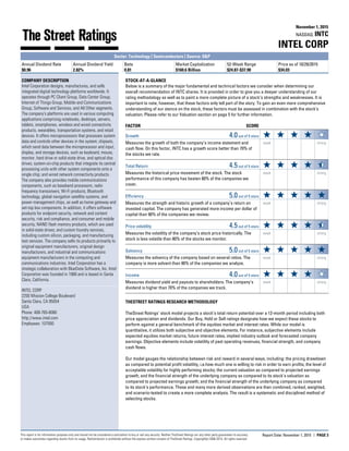 The Street Analysis- Intel | PDF