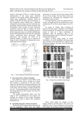 Implementation of Face Recognition in Cloud Vision Using Eigen Faces | PDF