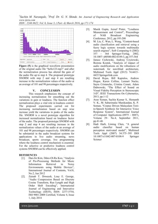 Snorm–A Prototype for Increasing Audio File Stepwise Normalization | PDF
