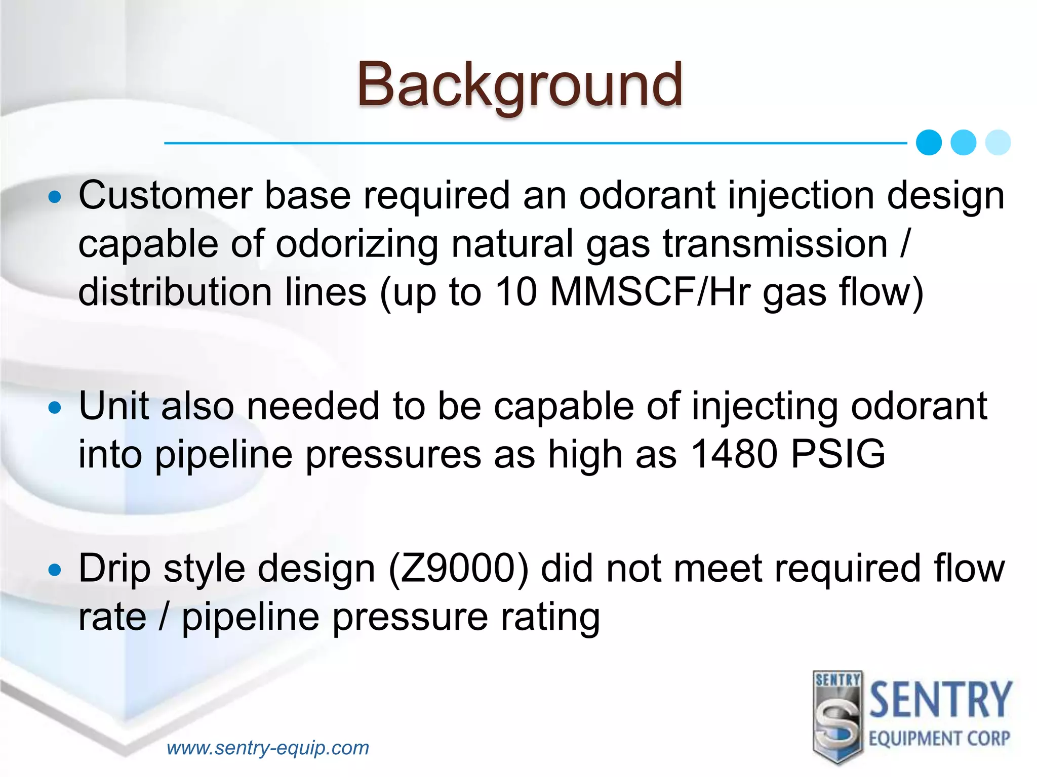 Odorant Injection Systems, Sentry Equipment Z10000, Natural Gas ...