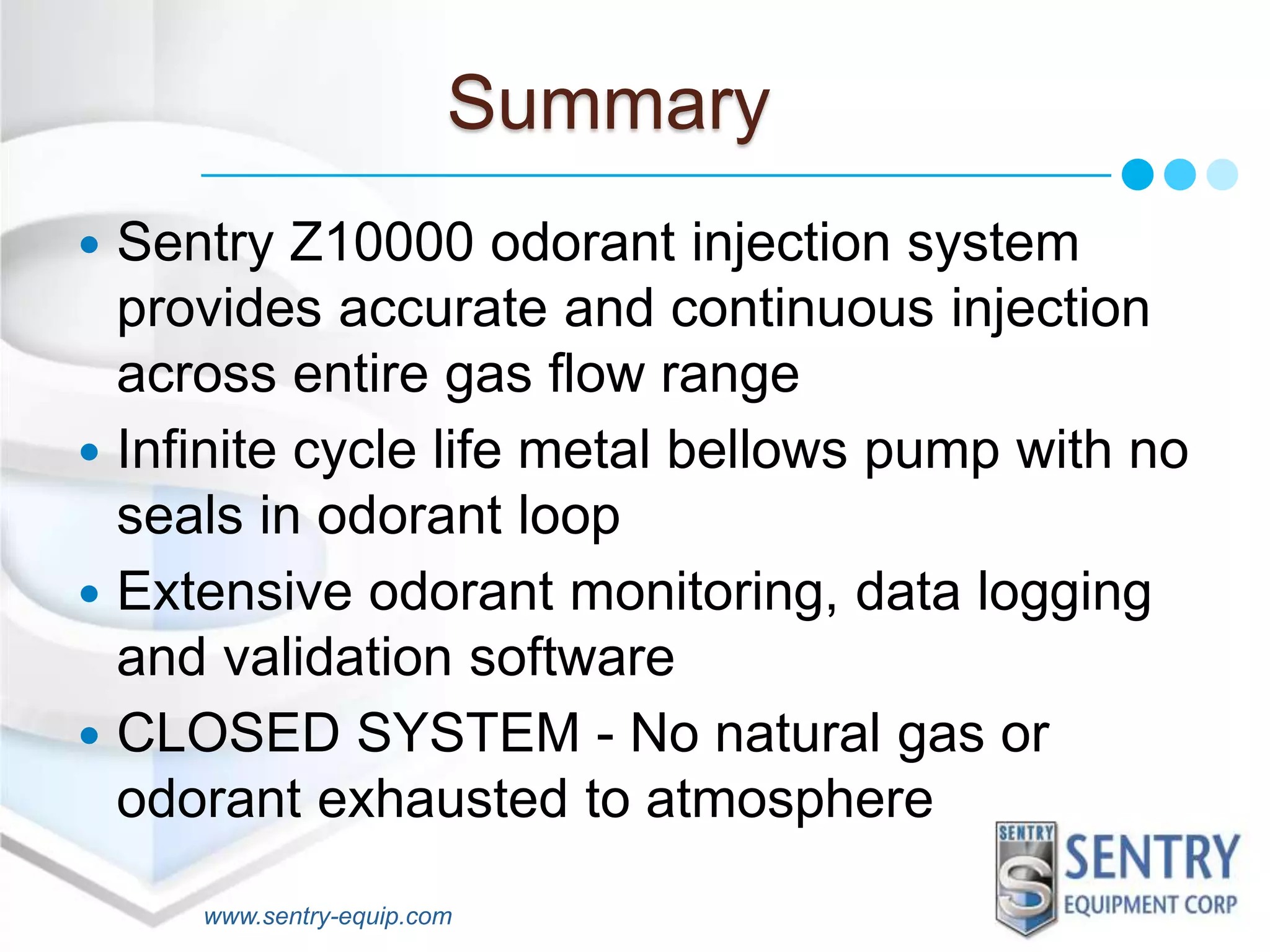 Odorant Injection Systems, Sentry Equipment Z10000, Natural Gas Odorizer | PPT