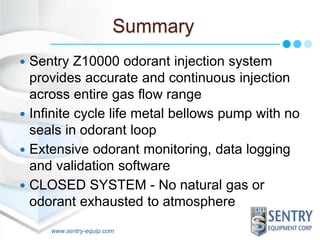 Odorant Injection Systems, Sentry Equipment Z10000, Natural Gas ...