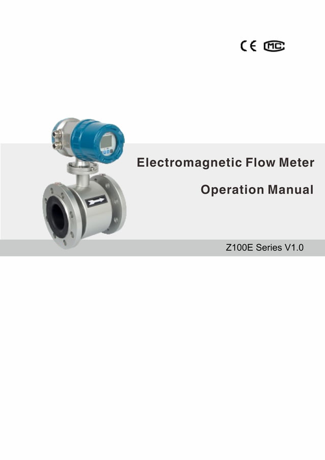 Z100E series eng version magnetic flow meter datasheet | PDF