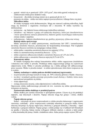 Sporządzanie podstawowego asortymentu potraw z jaj, mleka i przetworów mlecznych | PDF