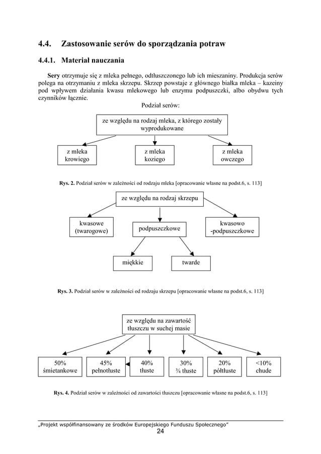Sporządzanie podstawowego asortymentu potraw z jaj, mleka i przetworów mlecznych | PDF
