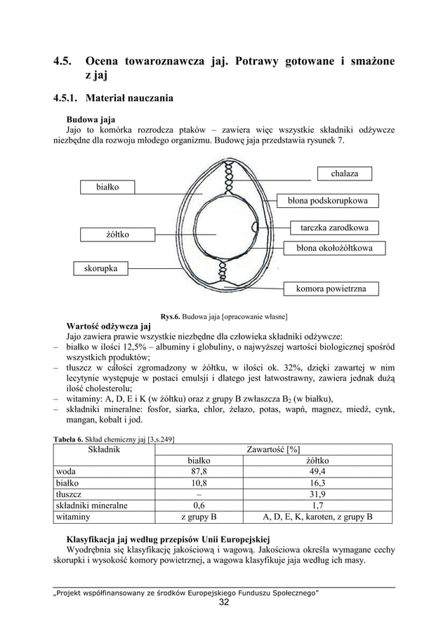 Sporządzanie podstawowego asortymentu potraw z jaj, mleka i przetworów mlecznych | PDF