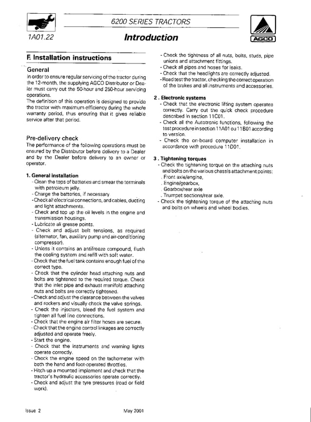 Massey Ferguson MF 6290 Tractor Service Repair Manual | PDF