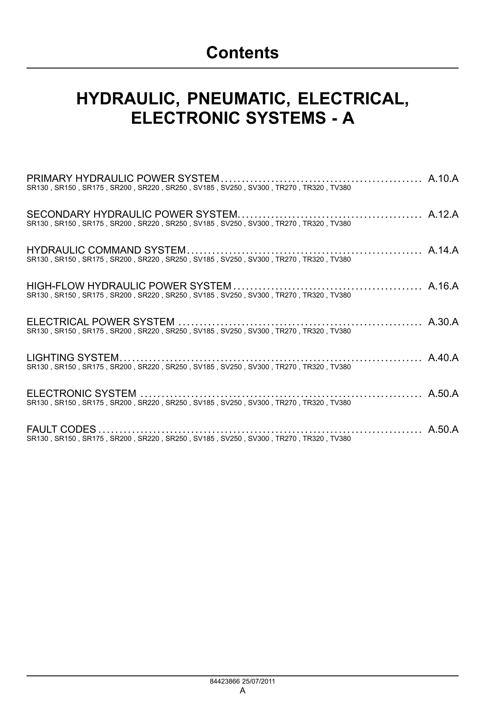CASE SV300 SKID STEER LOADER Service Repair Manual | PDF