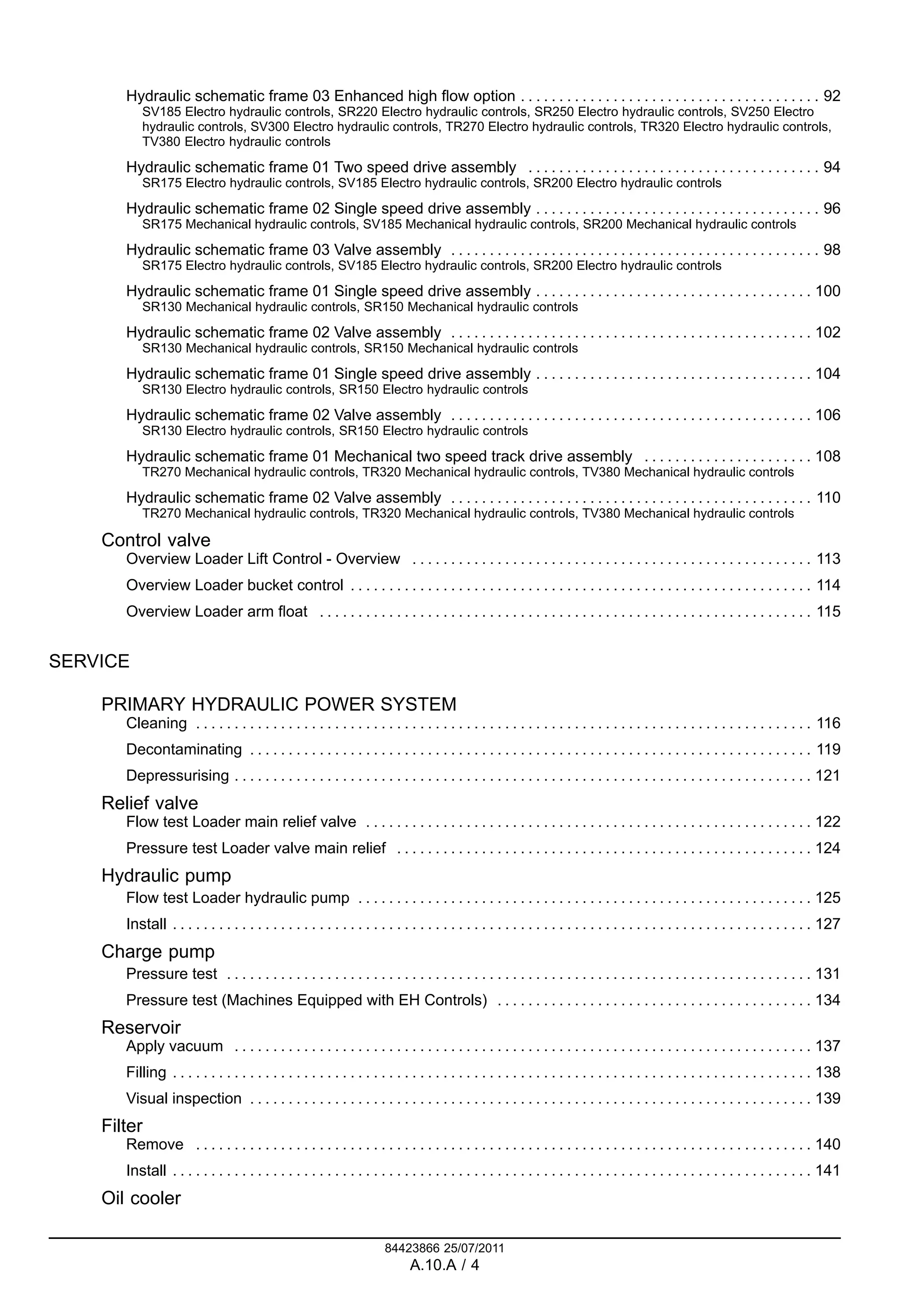 CASE SR250 SKID STEER LOADER Service Repair Manual | PDF