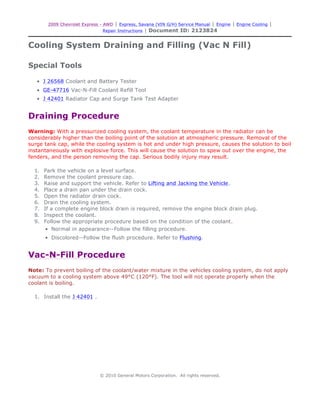 2005 GMC SAVANA Service Repair Manual | PDF